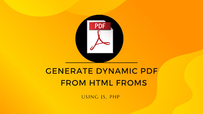 Create pdf, using dynamic data, with html form in php or js by ...