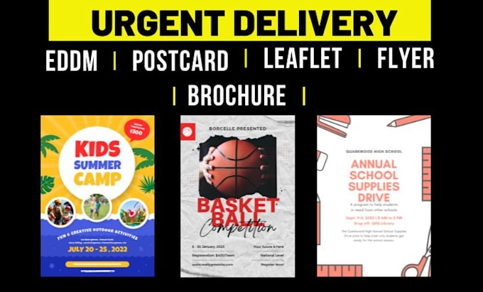 Design eddm, postcard, company brochure, leaflet by Ayeish_khan | Fiverr