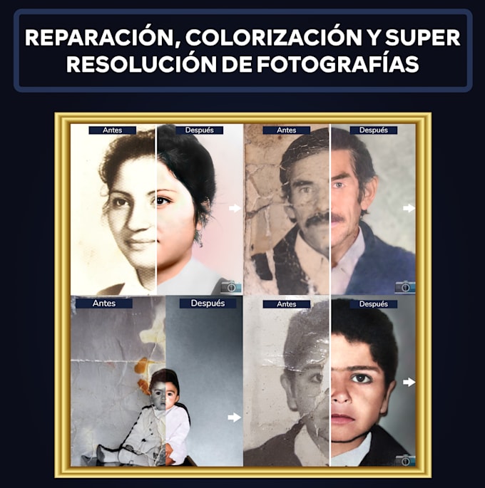 Do repair, colorization and super resolution of photographs by Turecuerdo | Fiverr