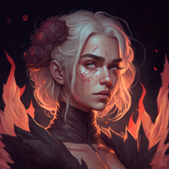 Design digital characters and custom concept art by Luziannnx | Fiverr