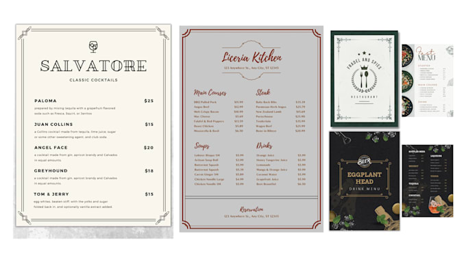 Design eye catching menu for your restaurant,bar or coffee by ...
