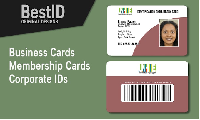 Design professional and student id cards, business cards by Helenatech ...