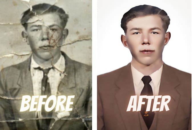 Restore, colorize and enhance your old photos by Anisshah123 | Fiverr