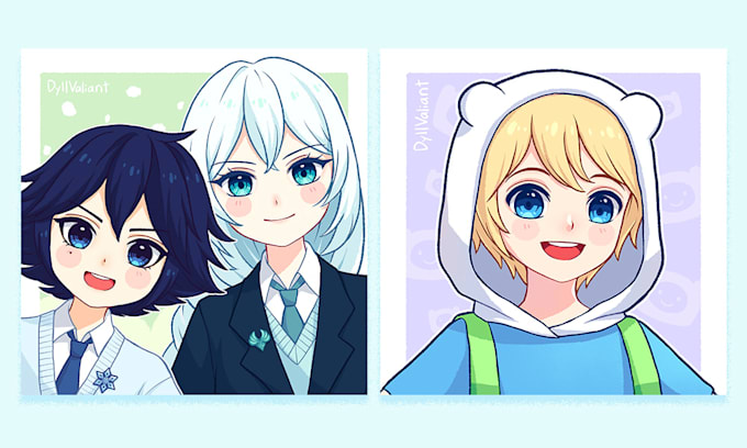 Draw portrait in my anime style by Avianaboo | Fiverr