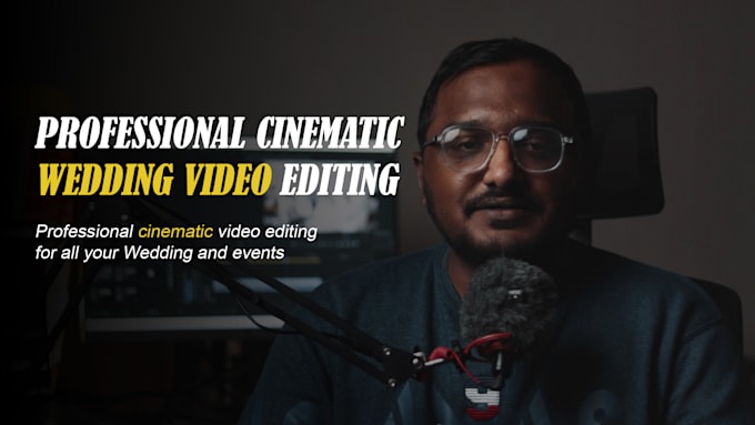 Create professional cinematic wedding video editing by Sunnyhassan580 ...