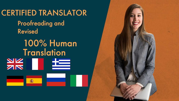 Professionally translate in spanish, english, french, german,greek ...
