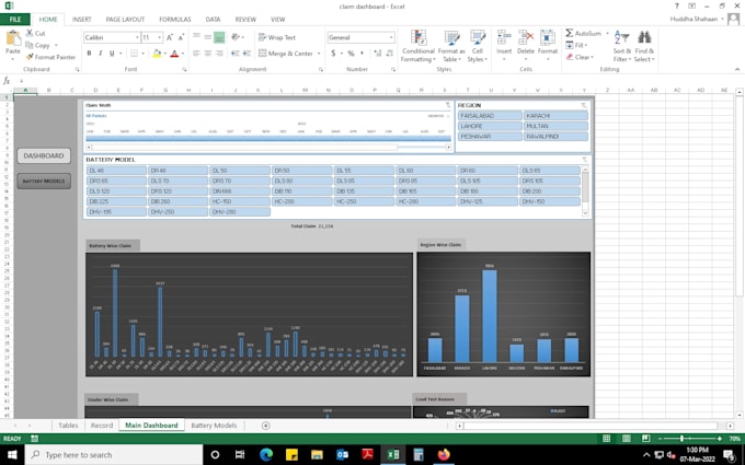 Create Dashboard Pivot Table Charts And Data Visualization By