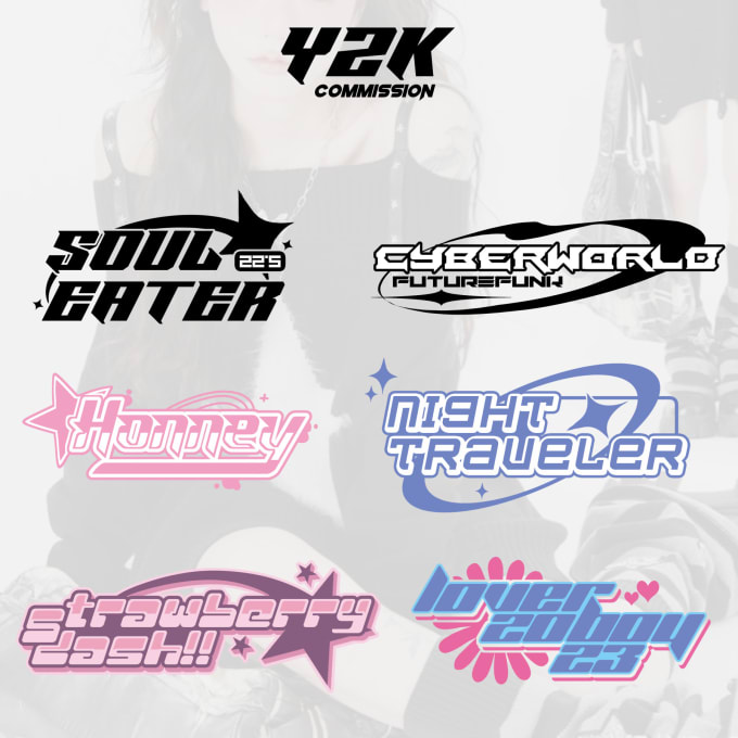 Create futuristic y2k, cyber punk, logo, minimalist for you by Vindy ...