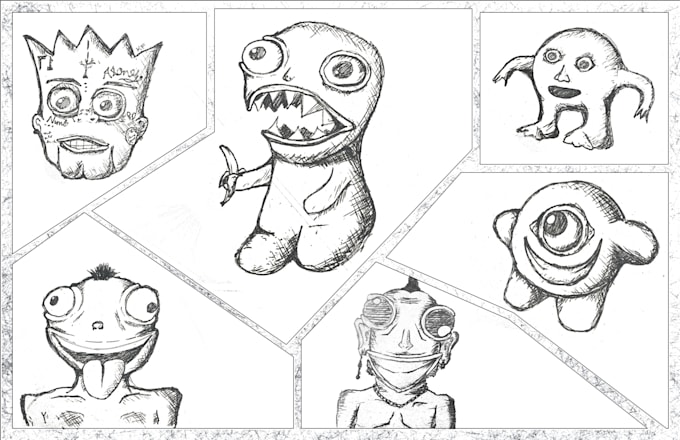 Draw cursed characters nsfw,sfw by Kaseyfart | Fiverr