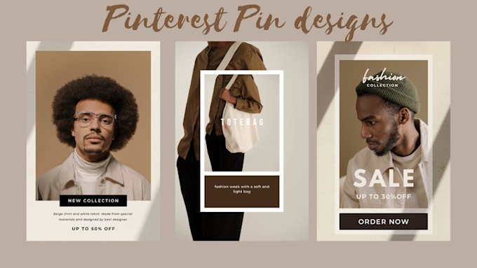 Design custom beautiful pinterest pins by Issuleiman | Fiverr