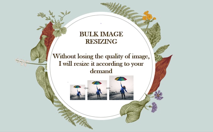 Resize images and crop photos according to your demand within half an ...