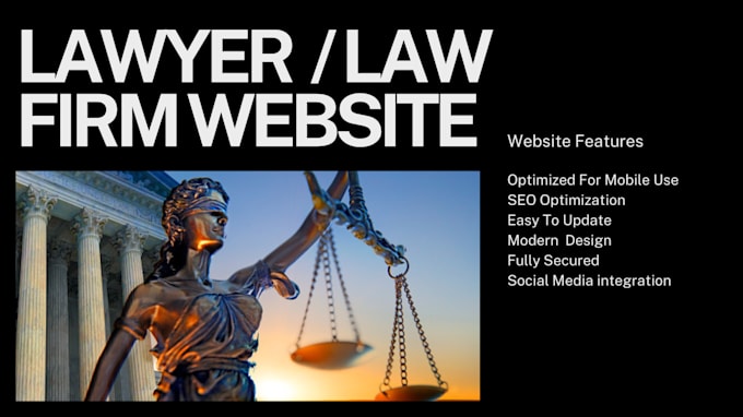 Design professional website for law firm lawyer attorney by Octa_web ...