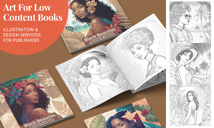 Create an adult coloring book page by Creativeblox | Fiverr