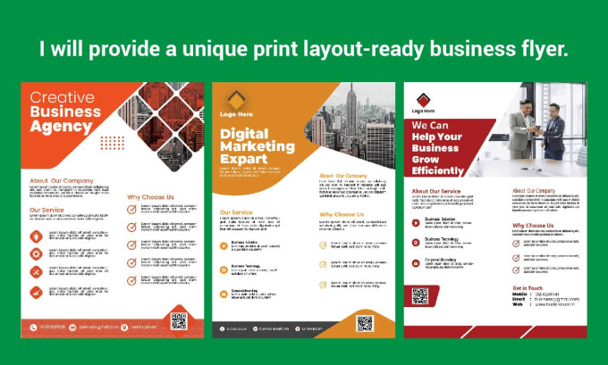 Provide a unique print ready business flyer by Belalhdesign | Fiverr