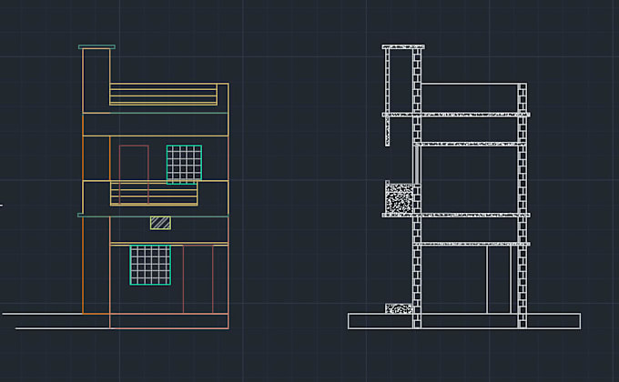 Draw, redraw 2d architectural floor plan, blueprint in autocad by ...