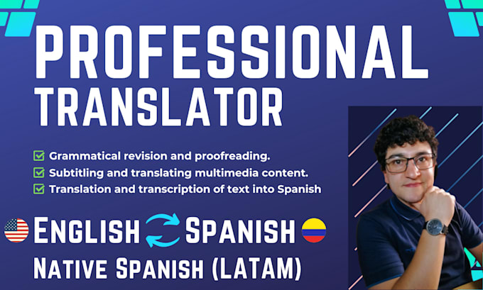 Translate english to spanish with perfect grammar by Ledytro | Fiverr