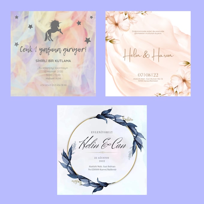 Make great invitation designs that everyone will like by Esraart2 | Fiverr