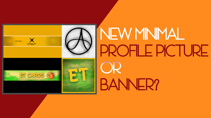 Design you a minimal profile picture and banner by Ethan_cr | Fiverr