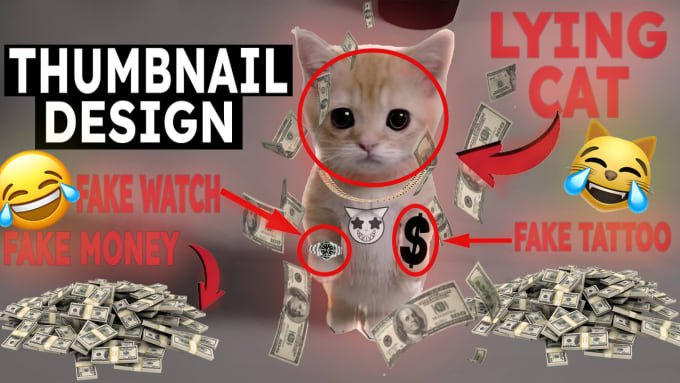 Amazing youtube thumbnail design and meme for you by Tachojuan | Fiverr