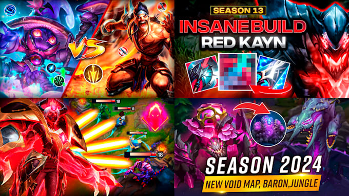 Do amazing clickbait league of legends thumbnails by Tortugaitl | Fiverr