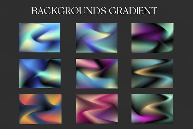 Create design gradient backgrounds by Nazwaalivayuria | Fiverr