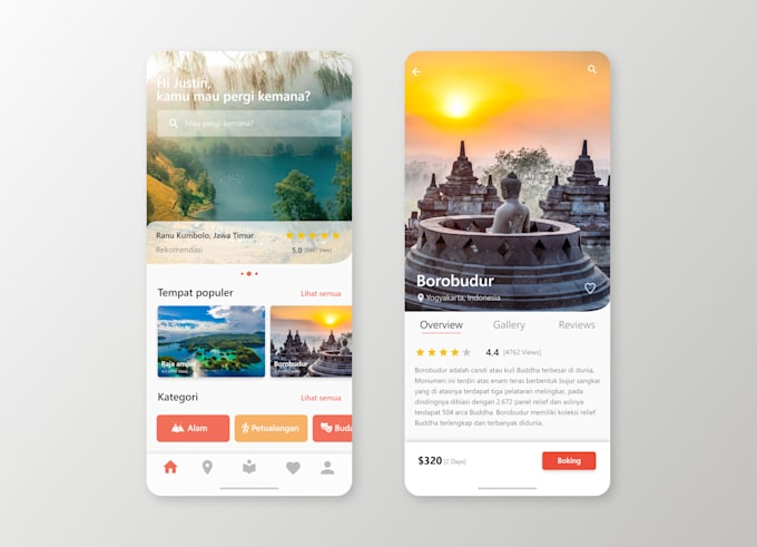 Mobile app ui design using adobe xd by Fauzii_ | Fiverr