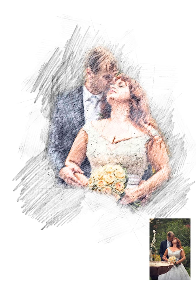 Convert your photo to pencil sketch drawing, professional custom art ...