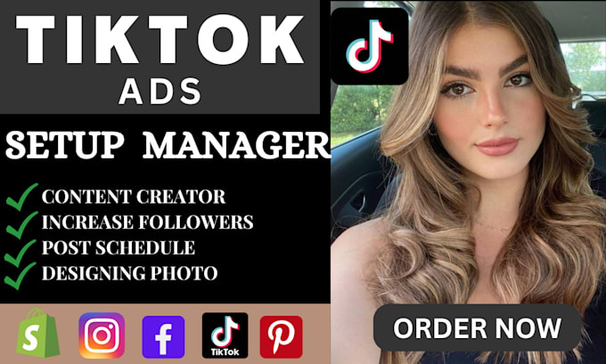 Setup tiktok ads account and create tik tok ads manager to different ...