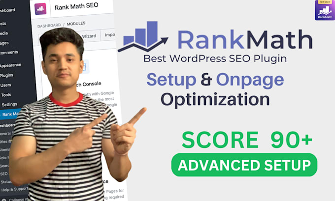 Setup rank math seo and get 90 plus on page optimization by ...