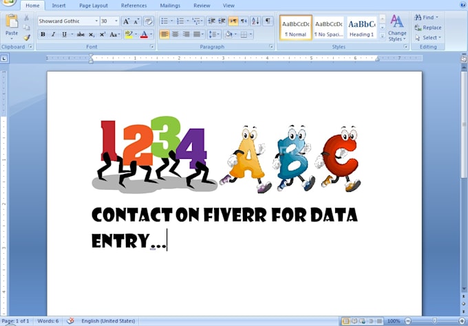 Do data entry, word, excel, inpage and copy paste by Raja_mujeeb | Fiverr