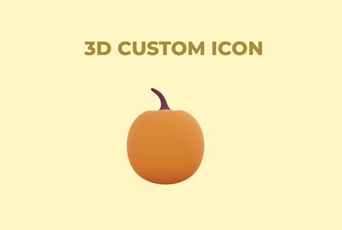 Create custom 3d icon by Cattyburn | Fiverr