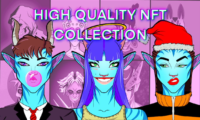 Create custom unique nft art and generate 1k, 5k, 10k nft collection by Mizu69 | Fiverr