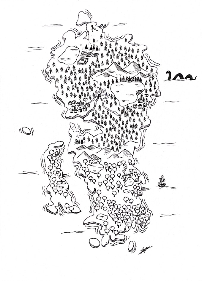 Create a map for your video game or story by Meldggn | Fiverr