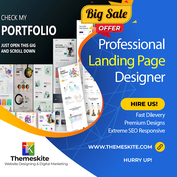 Design high profile elegant landing page elementor by Themeskite | Fiverr
