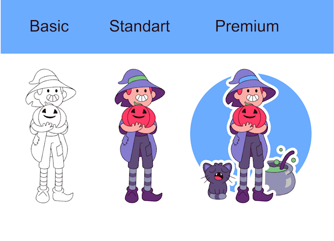 Draw a simple cute vector character illustration by Another_octopus ...