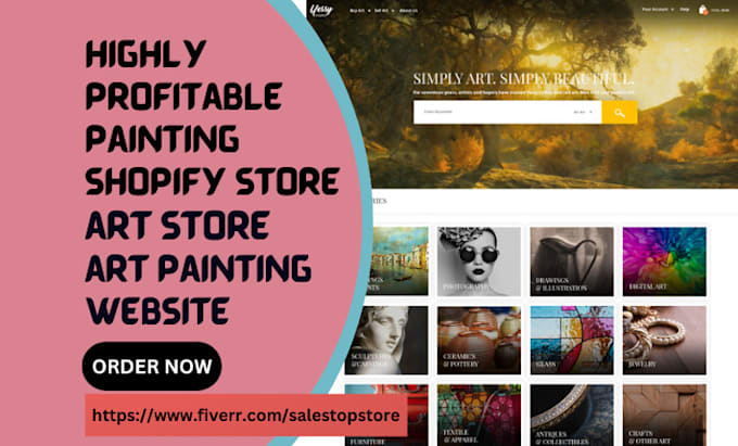 Design painting shopify store art store paint store art painting ...