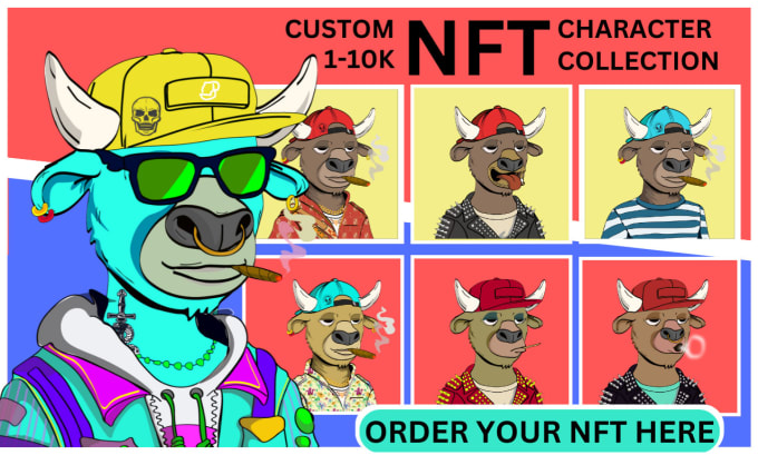 Create nft art and generate nft collection with metadata by Nftart_gallary | Fiverr