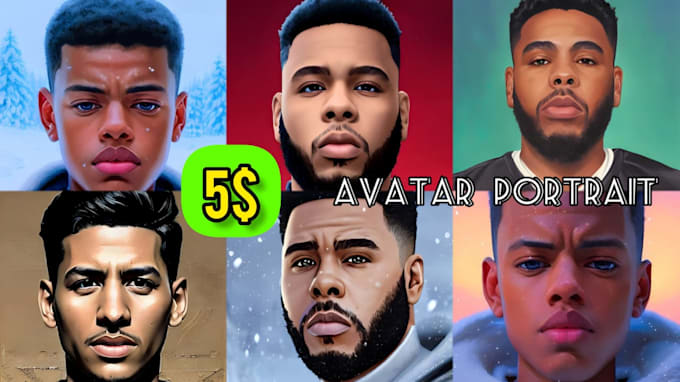 Draw your amazing cartoon portrait avatar from your photo by ...