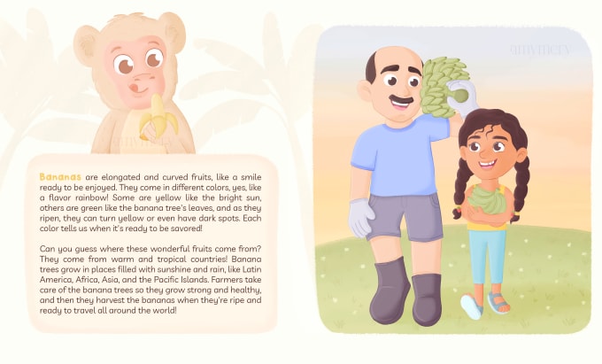 Draw cute children story book with character design by Amymeryc | Fiverr Draw cute children story book with character design by Amymeryc | Fiverr