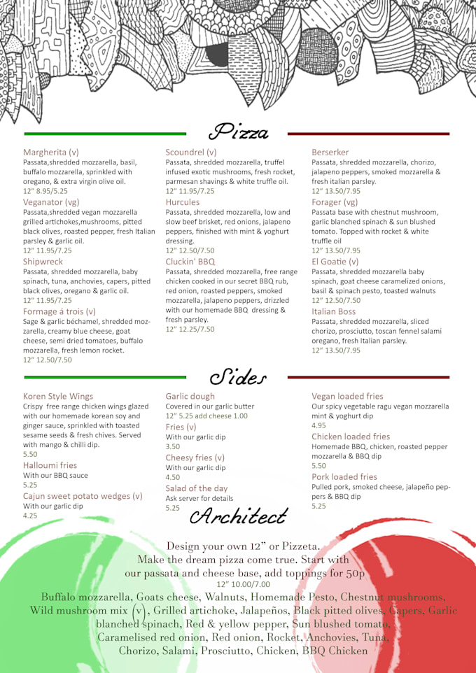 Carefully craft the menu appropriate for your taste and atmosphere by ...