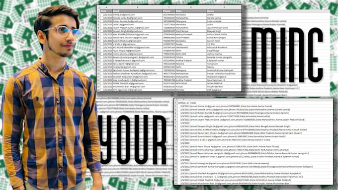 Merge,clean and organise cvs or ms excel data in 24 hours by Samion ...