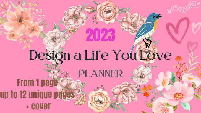 Do a custom planner, journal, calendar, or tracker by Youness_id | Fiverr
