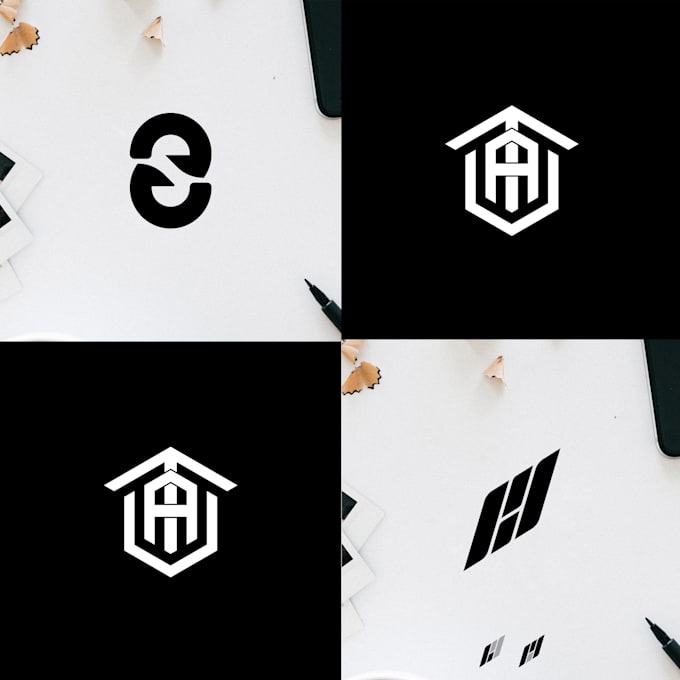Design a minimalist monogram logo by Ahmad_mulyanaaa | Fiverr