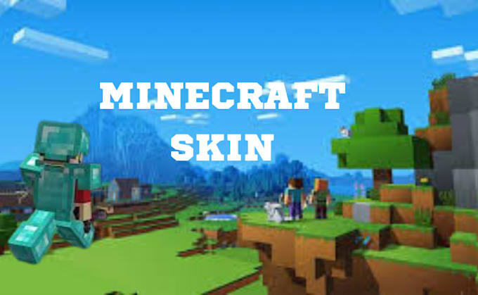 Create or drawing best custom minecraft skins, minecraft logo with your ...