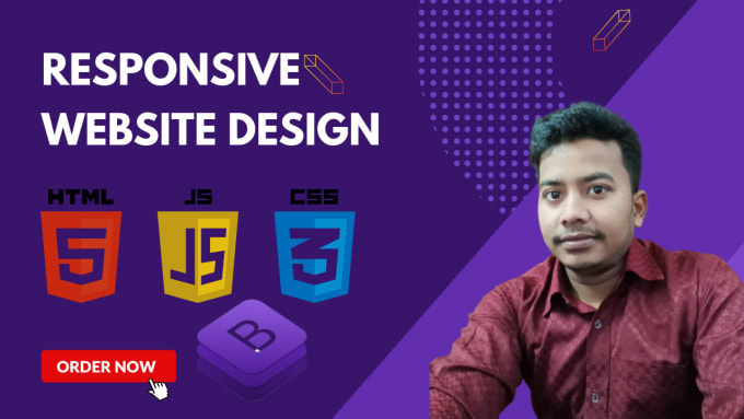 Responsive Website Design Using Html Css Bootstrap By Pronoydascmt Fiverr