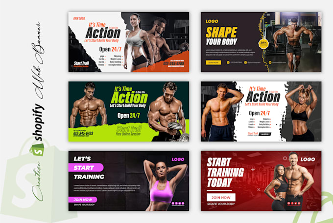 Design shopify store banner shopify advertising banner hero image ...