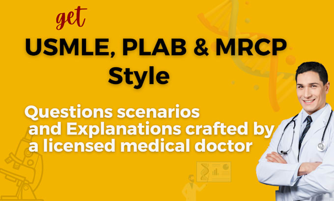 Write usmle style multiple choice questions for you by Drusama001 | Fiverr