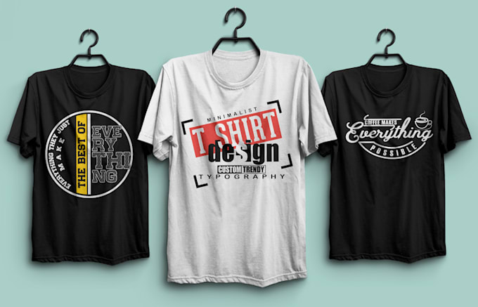 Custom minimalist typography t shirt or merchandise design by Tshirt ...