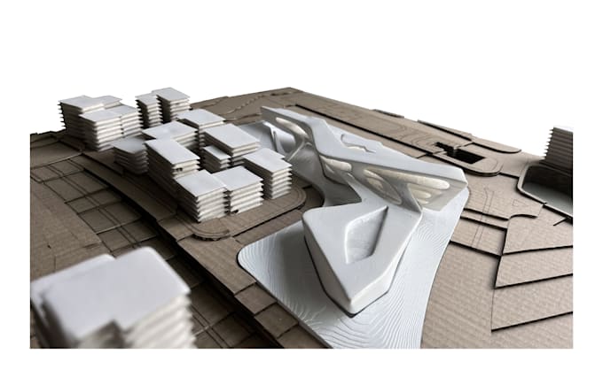 Make 2d laser cut drawings for topography and near environment with ...