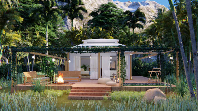 Create and design your outdoor resort platforms by Moundir_lt | Fiverr